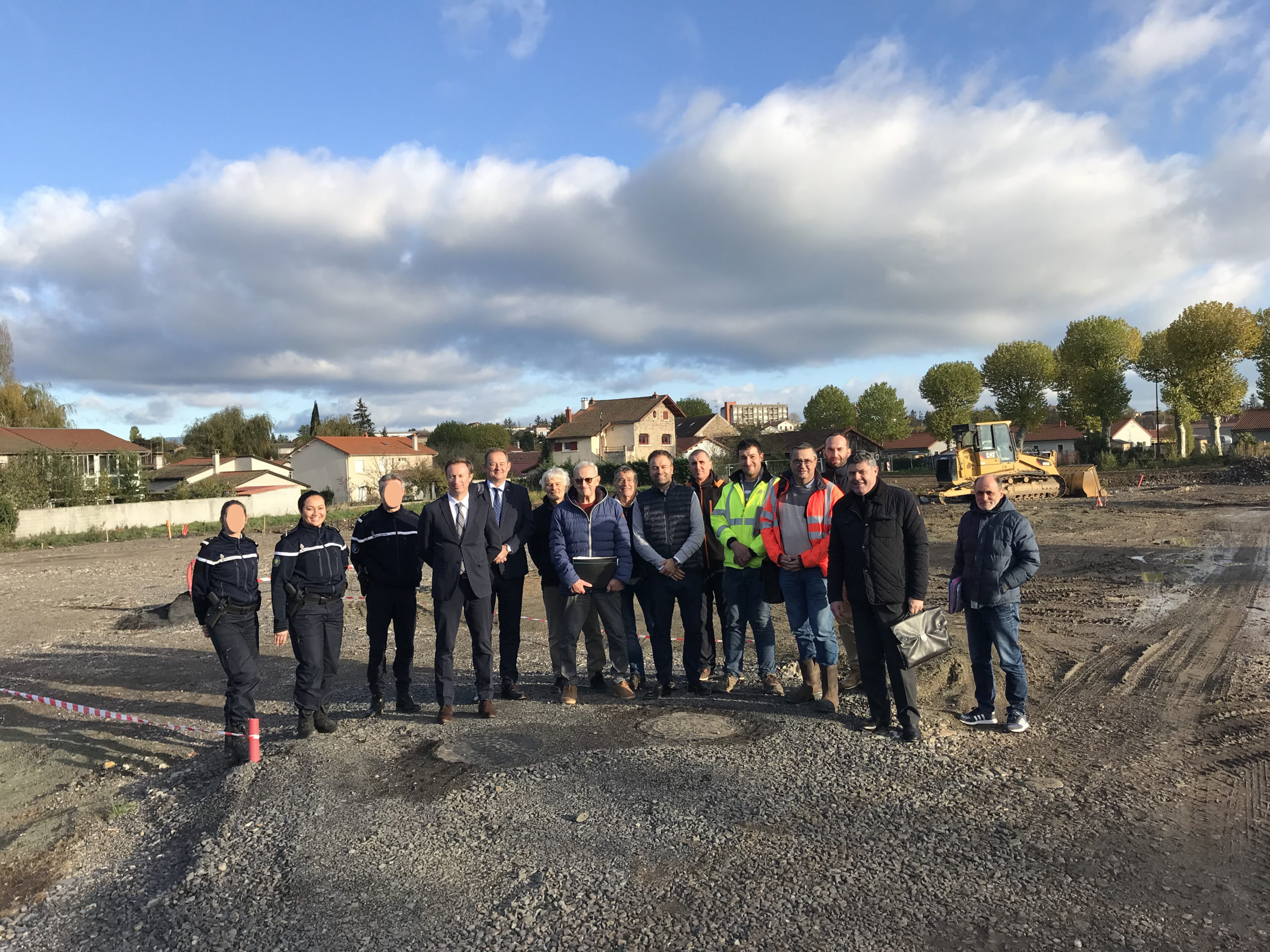 Le chantier de construction de la gendarmerie de Brioude est lancé - Ophis