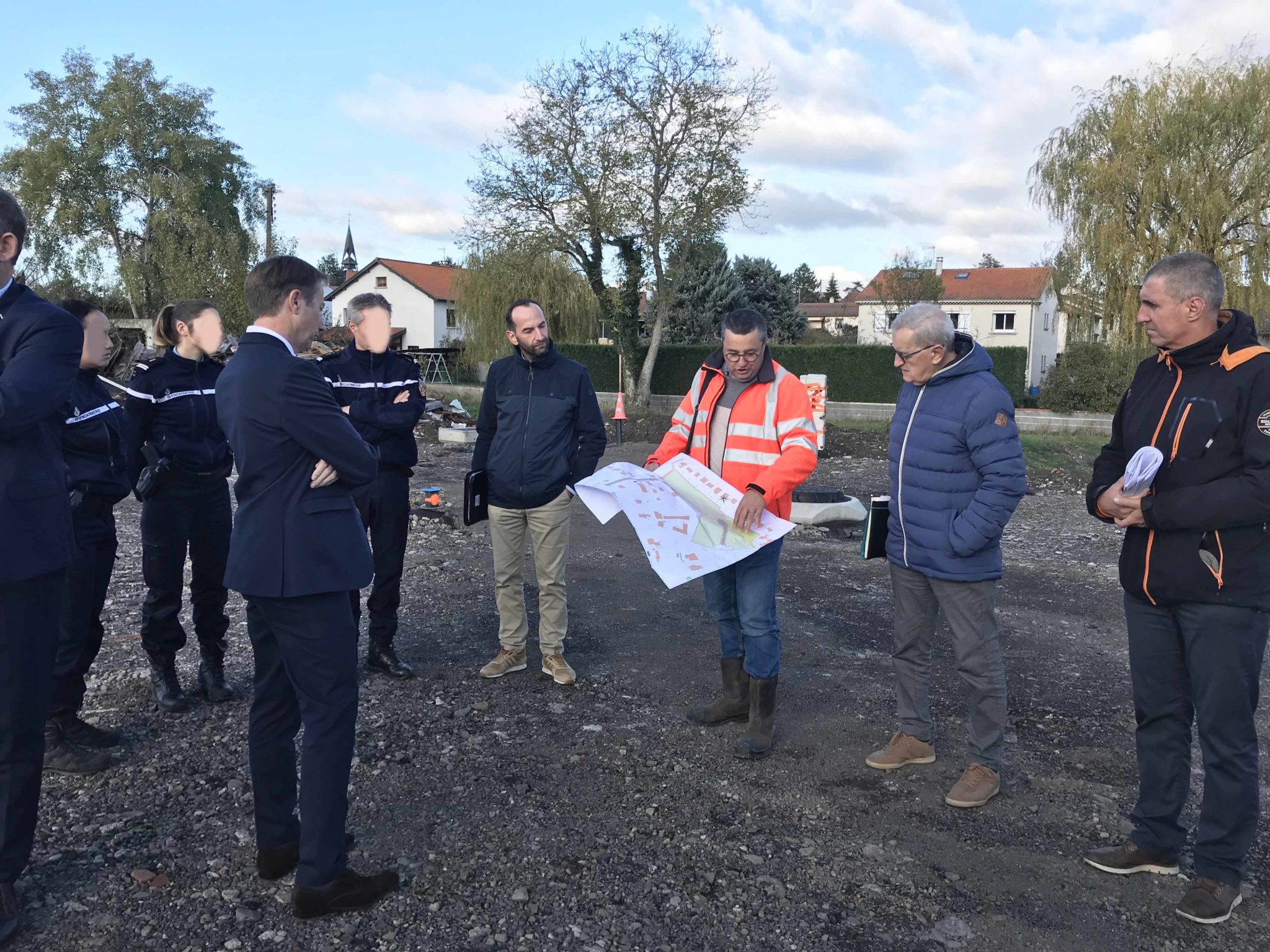 Le chantier de construction de la gendarmerie de Brioude est lancé - Ophis